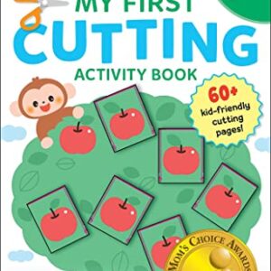 Play Smart My First Cutting Book 2+: Preschool Activity Workbook With 70+ Stickers for Children With Small Hands Ages 2, 3, 4: Basic Scissor Skills (Mom’s Choice Award Winner)