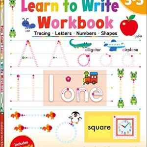 Play Smart Handwriting Workbook Ages 3-5: Handwriting Practice: Preschool Activity Book With Stickers