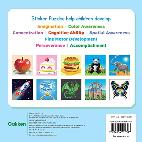 Sticker Puzzles for Creative Kids: Adventures in Wonderland; 10 Puzzles That Empower Kids to be Curious STEAM Learners!