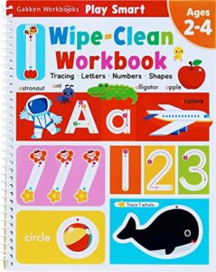 play smart wipe-clean workbook, ages 2-4