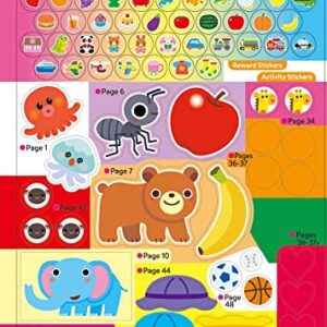 Play Smart Early Learning: Pre-k Activity Workbook : Learn Essential First Skills: Tracing, Coloring, Shapes, Cutting, Drawing, Picture Puzzles, Numbers, Letters; Go-green Activity-board