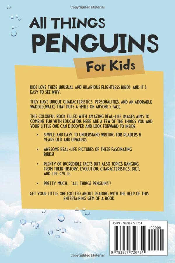 All Things Penguins For Kids: Filled With Plenty of Facts, Photos, and Fun to Learn all About Penguins