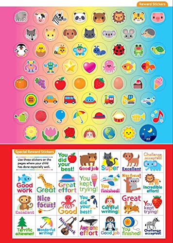 Play Smart Handwriting Workbook Ages 3-5: Handwriting Practice: Preschool Activity Book With Stickers