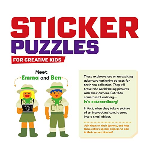 Sticker Puzzles for Creative Kids: Adventures in Wonderland; 10 Puzzles That Empower Kids to be Curious STEAM Learners!