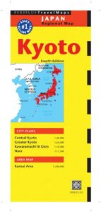 kyoto travel map fourth edition