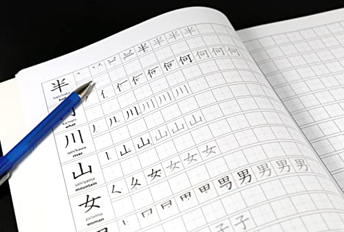 Japanese Language Writing Practice Book: Learn to Write Hiragana, Katakana and Kanji - Character Handwriting Sheets with Square Grids (Ideal for JLPT and AP Exam Prep)