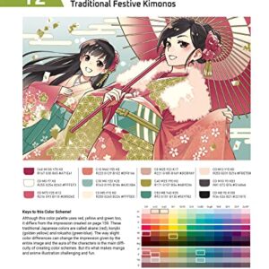 Anime & Manga Digital Coloring Guide: Choose the Colors That Bring Your Drawings to Life! (With Over 1000 Color Combinations)