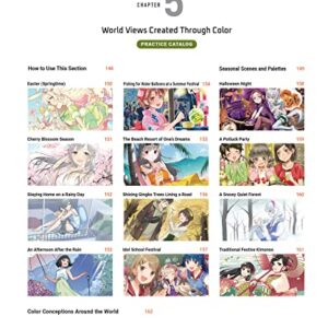 Anime & Manga Digital Coloring Guide: Choose the Colors That Bring Your Drawings to Life! (With Over 1000 Color Combinations)