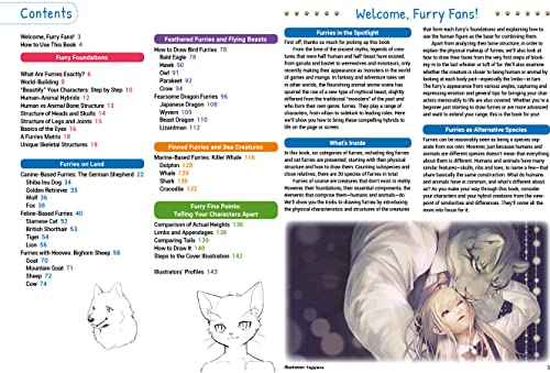 How to Draw Manga Furries: The Complete Guide to Anthropomorphic Fantasy Characters (750 illustrations)