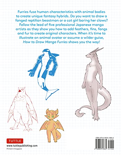 How to Draw Manga Furries: The Complete Guide to Anthropomorphic Fantasy Characters (750 illustrations)