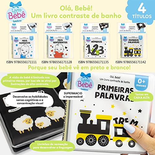 Olá, Bebê! Um livrinho Contraste de Banho: Meus Momentos