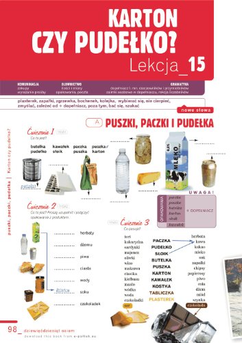 Polski, Krok Po Kroku: Level 1 (A1/A2): Coursebook for Learning Polish as a Foreign Language (Polish Edition)