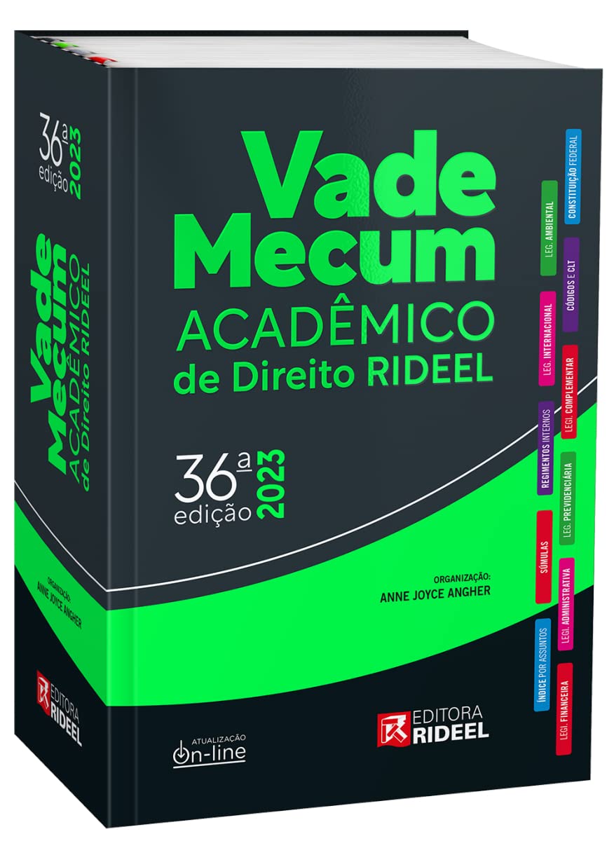 Vade Mecum Acadêmico de Direito Rideel 36ª Edição 1ª Semestre 2023 + Planner de Estudos Capa comum – 20 janeiro 2023…