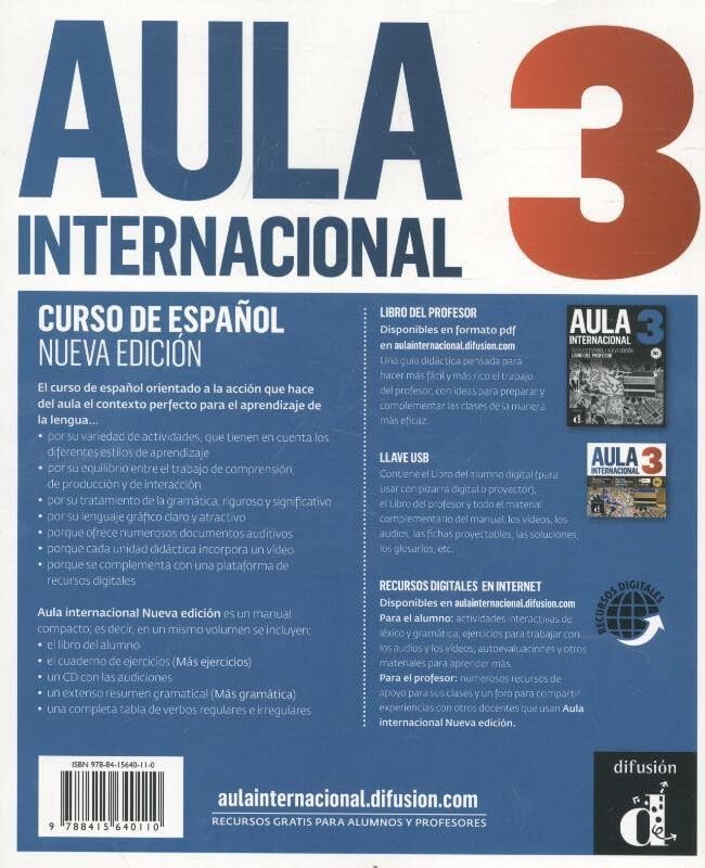 Aula Internacional Nueva edición 3 Libro del alumno: Aula Internacional Nueva edición 3 Libro del alumno (Spanish Edition)