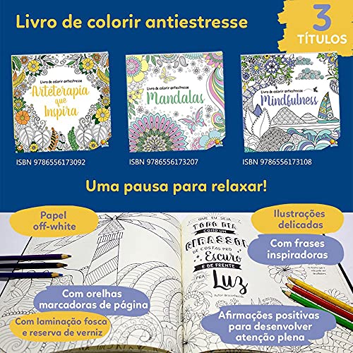 Livro de Colorir antiestresse: Arteterapia que inspira