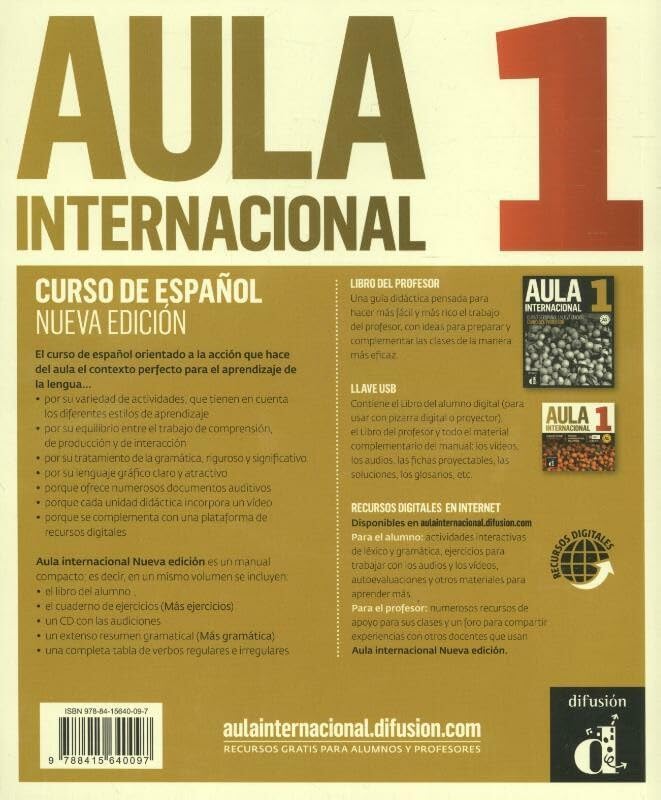 Aula Internacional Nueva edición 1 Libro del alumno: Aula Internacional Nueva edición 1 Libro del alumno (Spanish Edition)