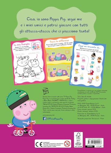 Gli attacca-stacca di Peppa Pig. Con adesivi. Ediz. a colori