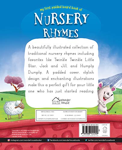 Nursery Rhymes Board Book: Illustrated Classic Nursery Rhymes (My First Book series)