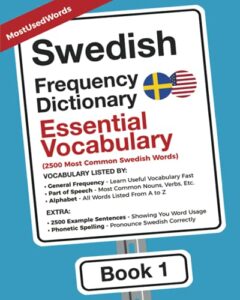 swedish frequency dictionary - essential vocabuary: 2500 most common swedish words (learn swedish with the swedish frequency dictionaries)