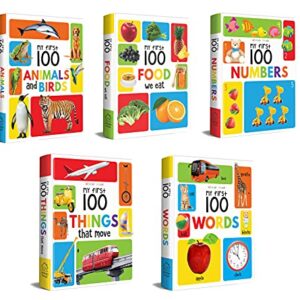 My First 100 Library: Boxset of 5 Early Learning Board Books