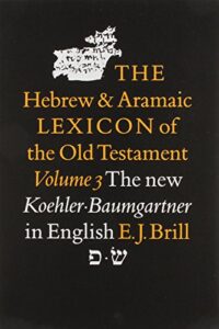 the hebrew and aramaic lexicon of the old testament, vol. 3