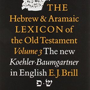 The Hebrew and Aramaic Lexicon of the Old Testament, Vol. 3