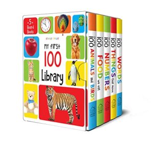 my first 100 library: boxset of 5 early learning board books