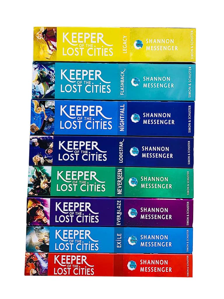 Keeper of the Lost Cities Series Volume 1 - 8 Collection Books Box Set by Shannon Messenger (Keeper of the Lost Cities, Exile, Everblaze, Neverseen, Lodestar, Nightfall, Flashback & Legacy)