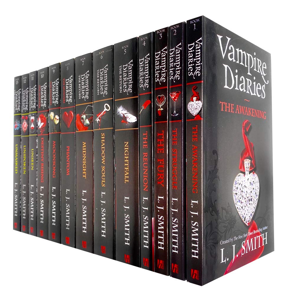 Vampire Diaries Complete Collection 13 Books Set by L. J. Smith (The Awakening, The Return, The Hunters & The Salvation)