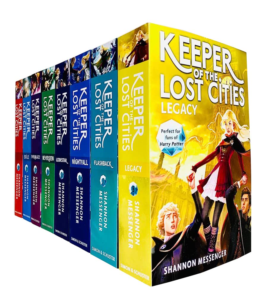 Keeper of the Lost Cities Series Volume 1 - 8 Collection Books Box Set by Shannon Messenger (Keeper of the Lost Cities, Exile, Everblaze, Neverseen, Lodestar, Nightfall, Flashback & Legacy)