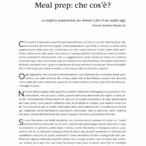 Organizzarsi in cucina con il meal prep. Programmare i pasti della settimana per tutta la famiglia