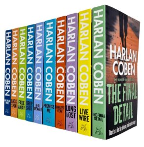 harlan coben myron bolitar series collection 1-10 books set (deal breaker, drop shot, fade away, back spin, one false move, the final detail, darkest fear, promise me, long lost, live wire)