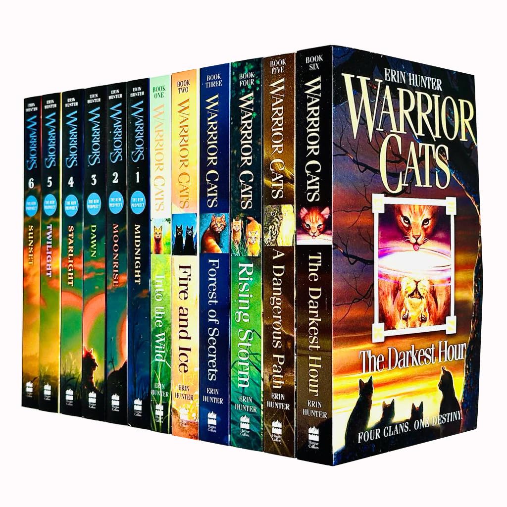 Warrior Cats Volume 1 to 12 Books Collection Set (The Complete First Series (Warriors: The Prophecies Begin Volume 1 to 6) & The Complete Second Series (Warriors: The New Prophecy Volume 7 to 12)