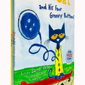 The Pete the Cat Series 3 Books Collection Set By Eric Litwin (Pete the Cat I Love My White Shoes, Pete the Cat Rocking in My School Shoes, Pete the Cat and his Four Groovy Buttons)