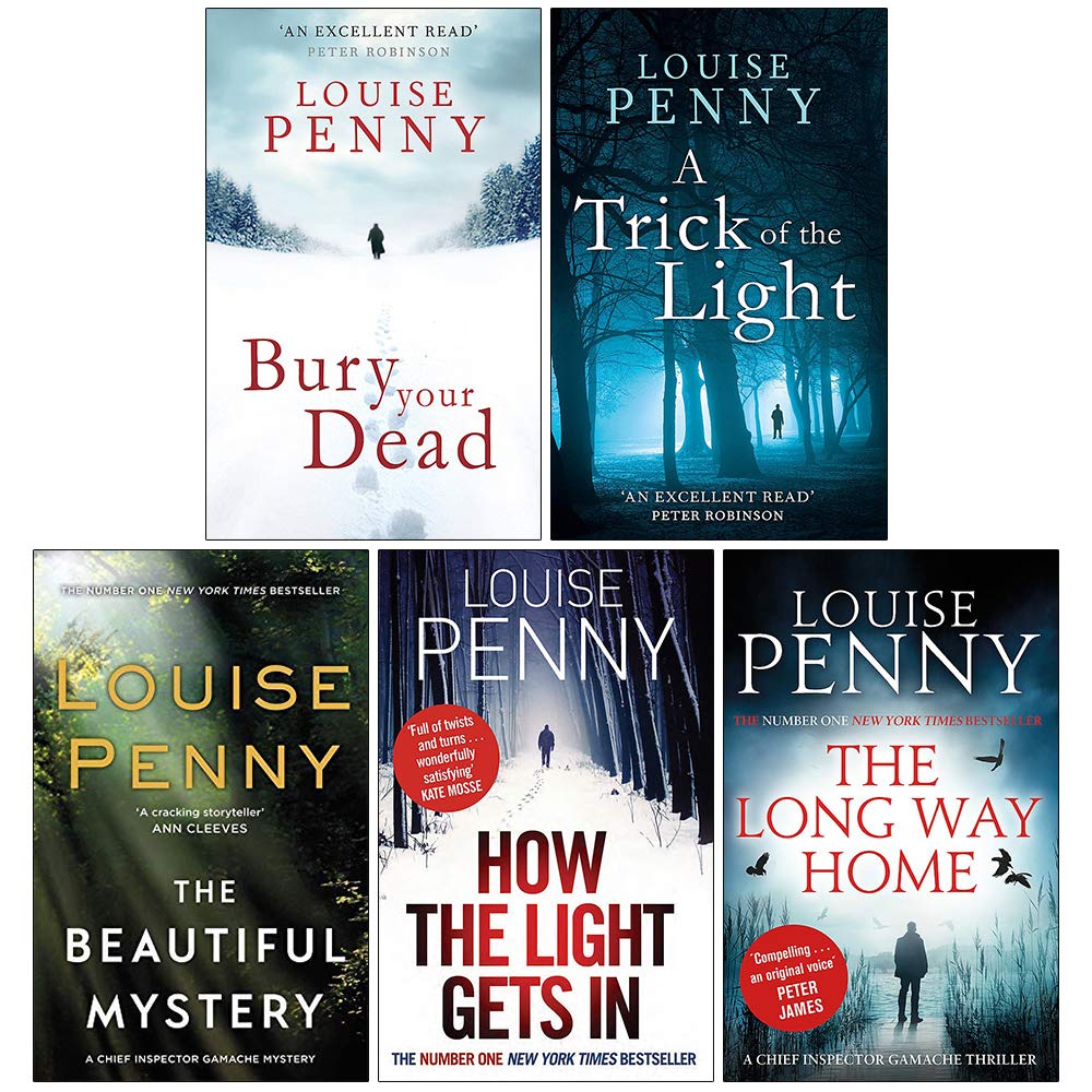 Chief Inspector Gamache Book Series 6-10 Collection 5 Books Set (Bury Your Dead, A Trick Of The Light, The Beautiful Mystery, How The Light Gets In, The Long Way Home)