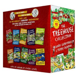 The Treehouse Series 10 Books Collection Set By Andy Griffiths (Storey-Treehouse-13,26,39,52,65,78,91,104,117 & World Book Day)