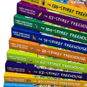 The Treehouse Series 10 Books Collection Set By Andy Griffiths (Storey-Treehouse-13,26,39,52,65,78,91,104,117 & World Book Day)