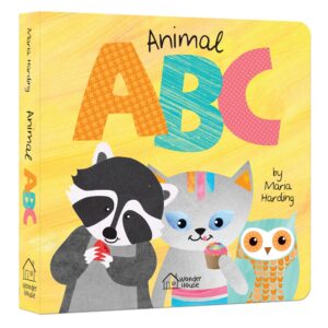 animal abc: playful animals teach a to z (padded board book)