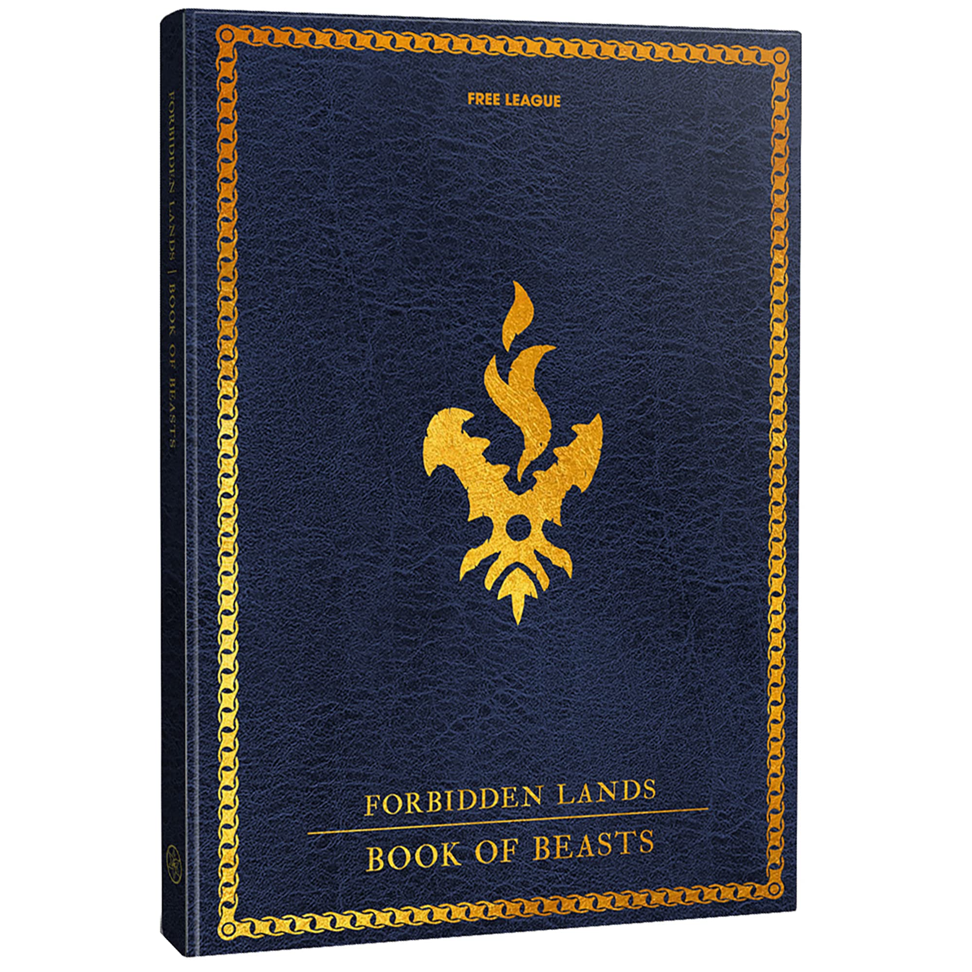 Free League Forbidden Lands: Book of Beasts - Hardcover Expansion RPG Book, Free League Publishing, A Beastiary You Can Play, Murderous Monsters & Lethal Encounters, Role Playing Game