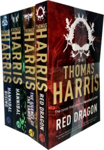 hannibal lecter series collection 4 books set by thomas harris (red dragon, silence of the lambs, hannibal, hannibal rising)