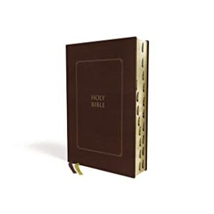 KJV, Thompson Chain-Reference Bible, Large Print, Leathersoft, Brown, Red Letter, Thumb Indexed, Comfort Print