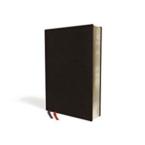 NIV, Thinline Bible, Giant Print, Bonded Leather, Black, Red Letter, Comfort Print