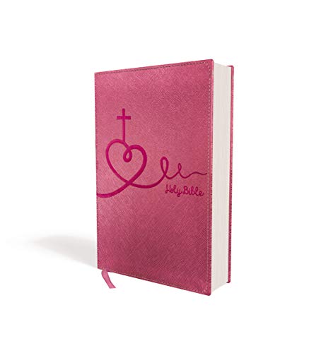 NIV, Bible for Kids, Leathersoft, Pink, Red Letter, Comfort Print: Thinline Edition