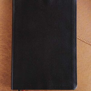 NIV, Thinline Bible, Giant Print, Bonded Leather, Black, Red Letter, Comfort Print