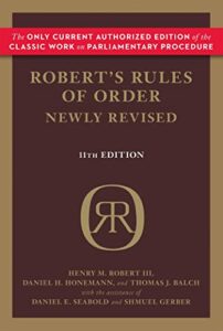 robert's rules of order newly revised