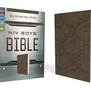 NIV, Boys' Bible, Leathersoft, Brown Camo, Comfort Print