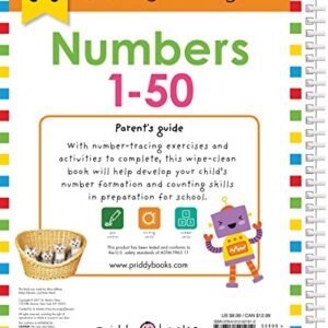 Wipe Clean Workbook: Numbers 1-50: Ages 3-5; wipe-clean with pen (Wipe Clean Learning Books)