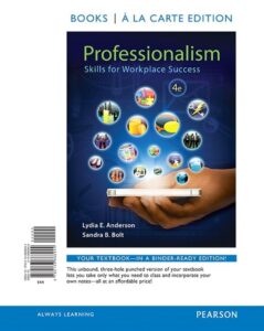 professionalism: skills for workplace success