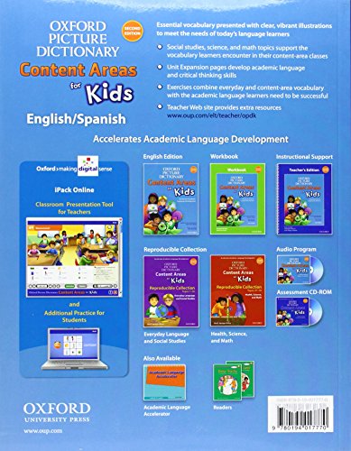 Oxford Picture Dictionary Content Area for Kids English-Spanish Dictionary