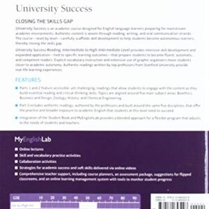 University Success Reading Intermediate to High-Intermediate, Student Book with MyEnglishLab